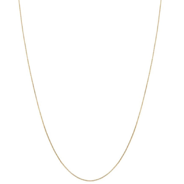 10k Yellow Gold Box Chain (18-inch) – Bliss Diamond
